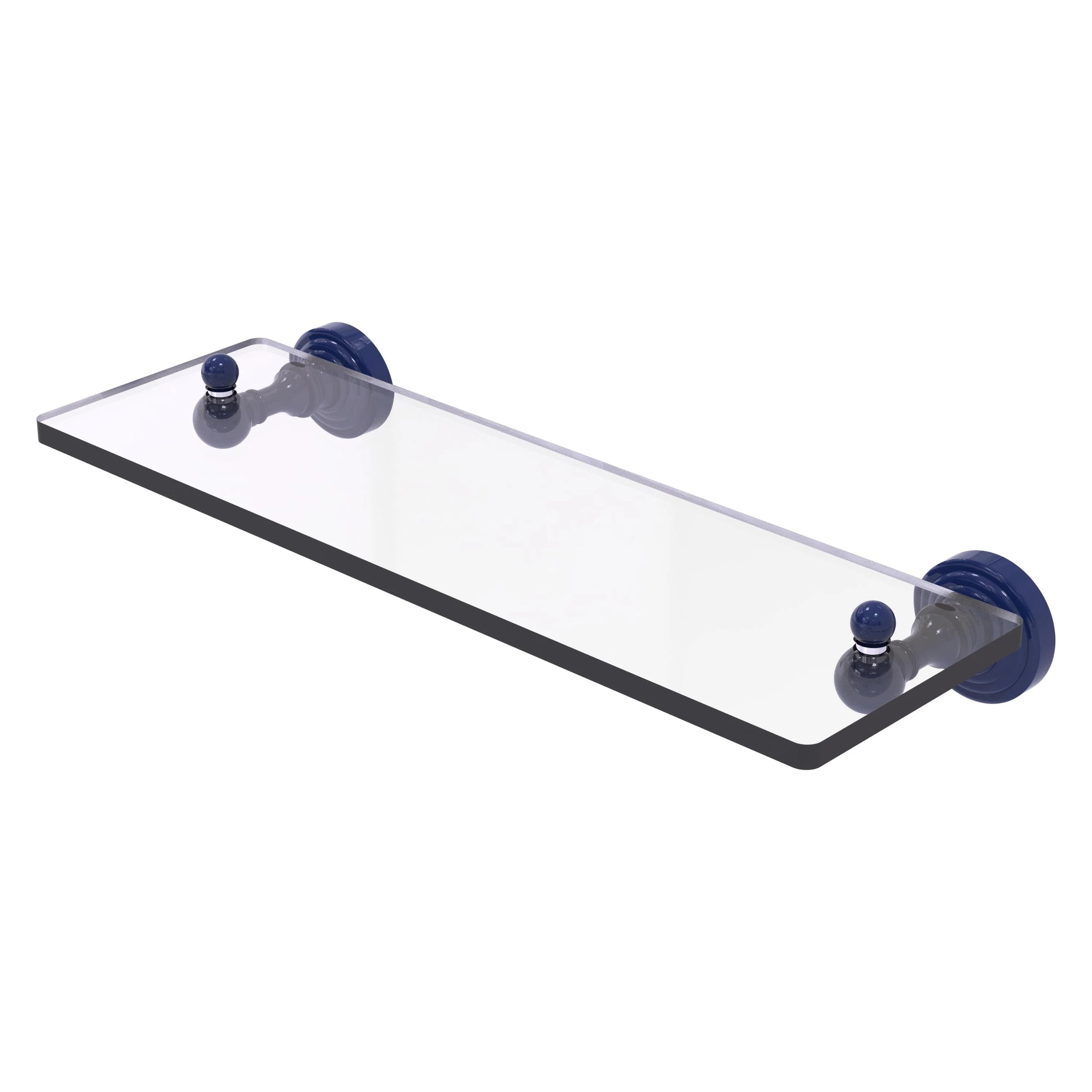 Waverly Place Collection Glass Vanity Shelf with Beveled Edges ...
