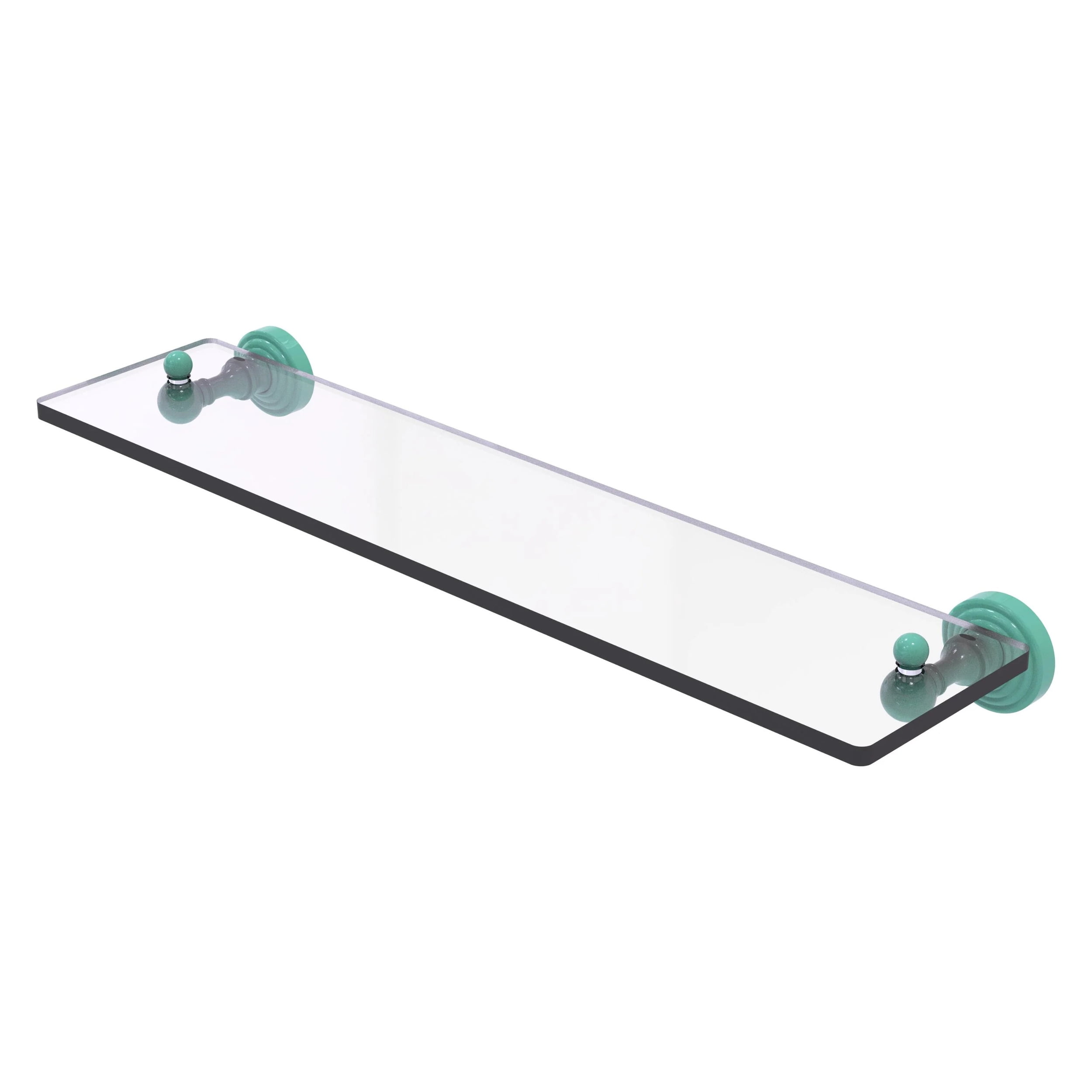 Waverly Place Collection Glass Vanity Shelf with Beveled Edges ...