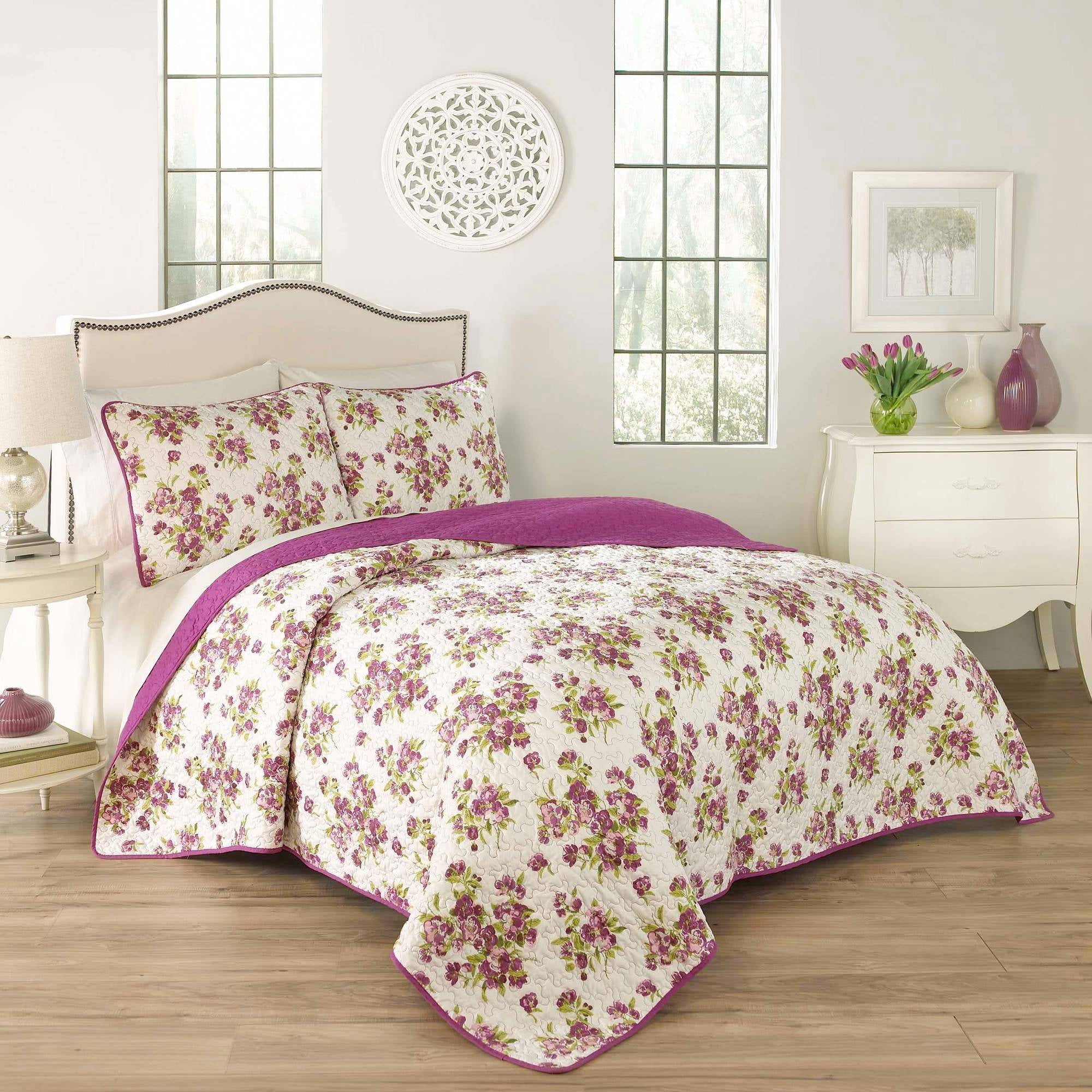 Waverly Primrose Quilt Collection, 3-Piece - Walmart.com