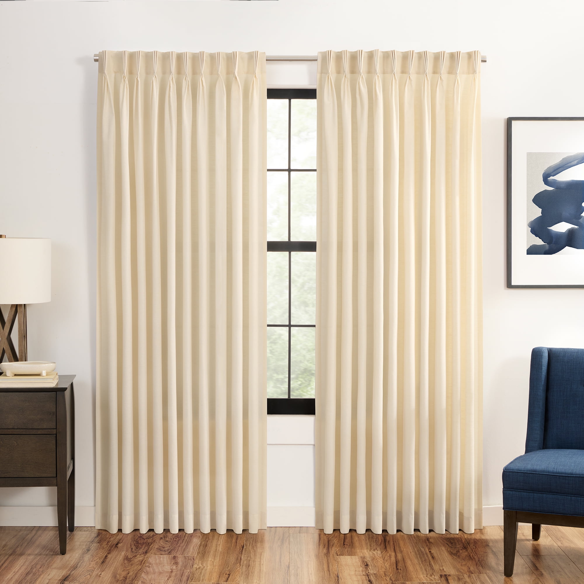 Waverly Serendipity Pinch Pleat Light-Filtering Window Panel, 50" X 84 ...