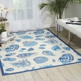 Nourison Sun N' Shade Indoor/Outdoor Ivory 5'3" x 7'5" Area Rug, (5x7 ...