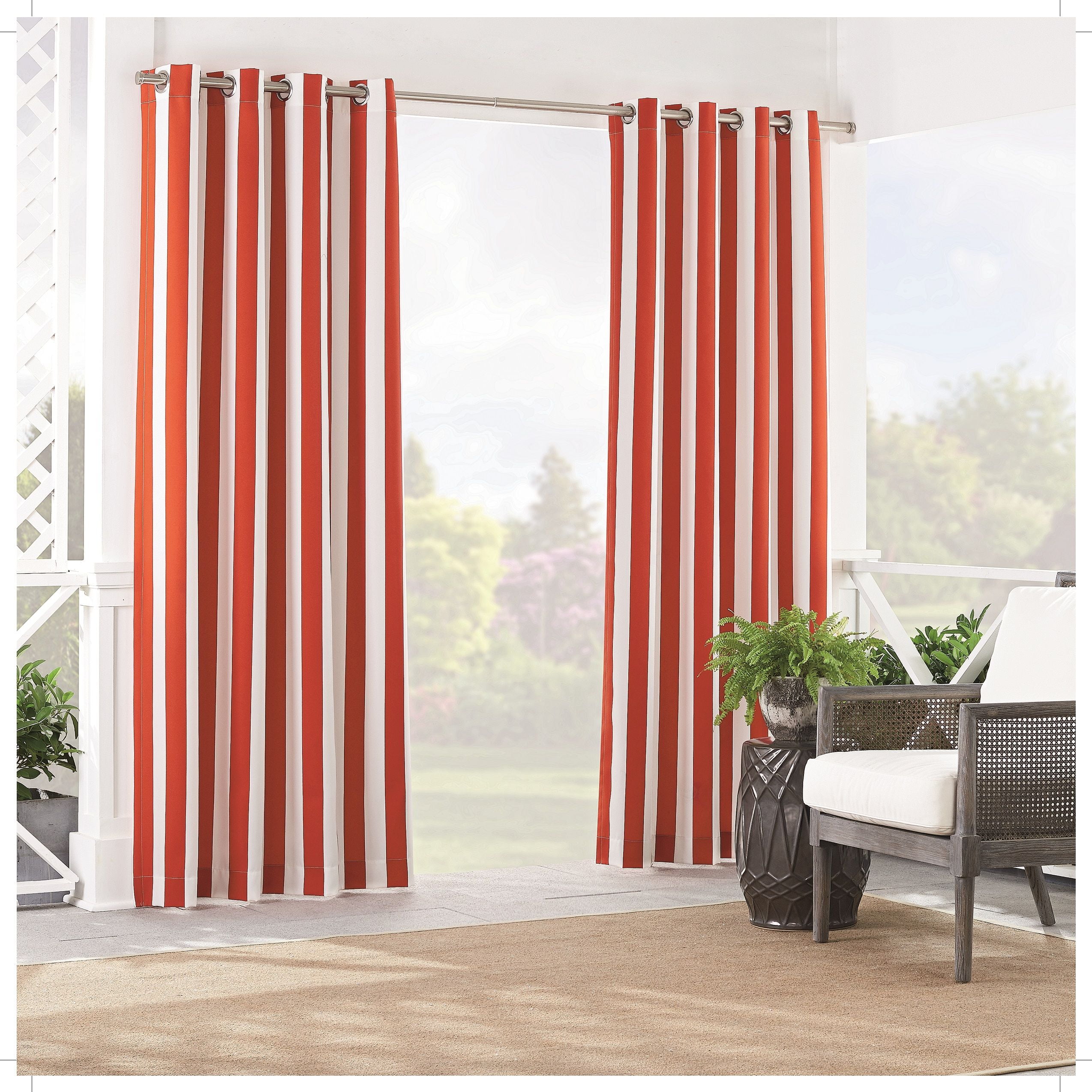Waverly® Sun n Shade Solstice Stripe Curtain Panel - Walmart.com