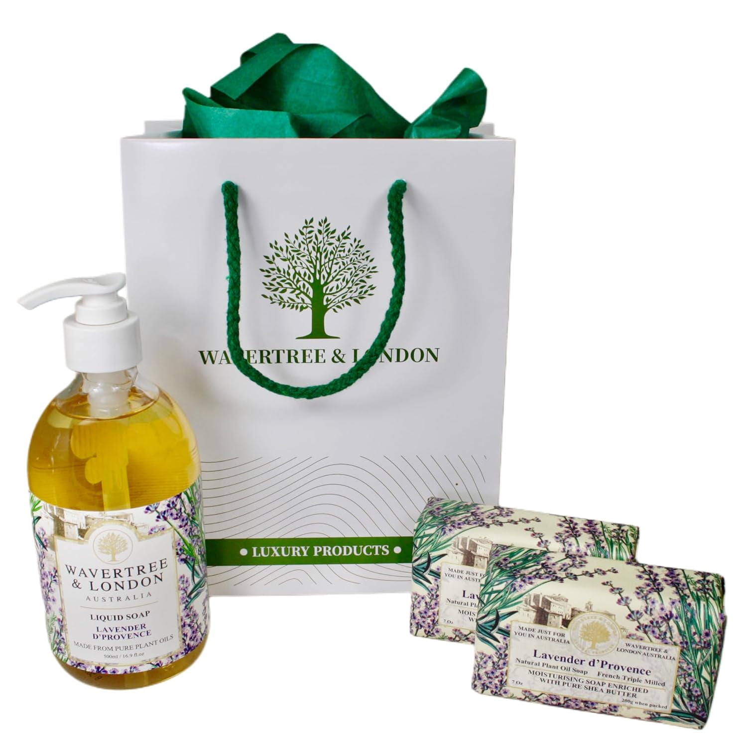 Wavertree & London Luxury Lavender Scented Spa Gift Set – Liquid Soap ...