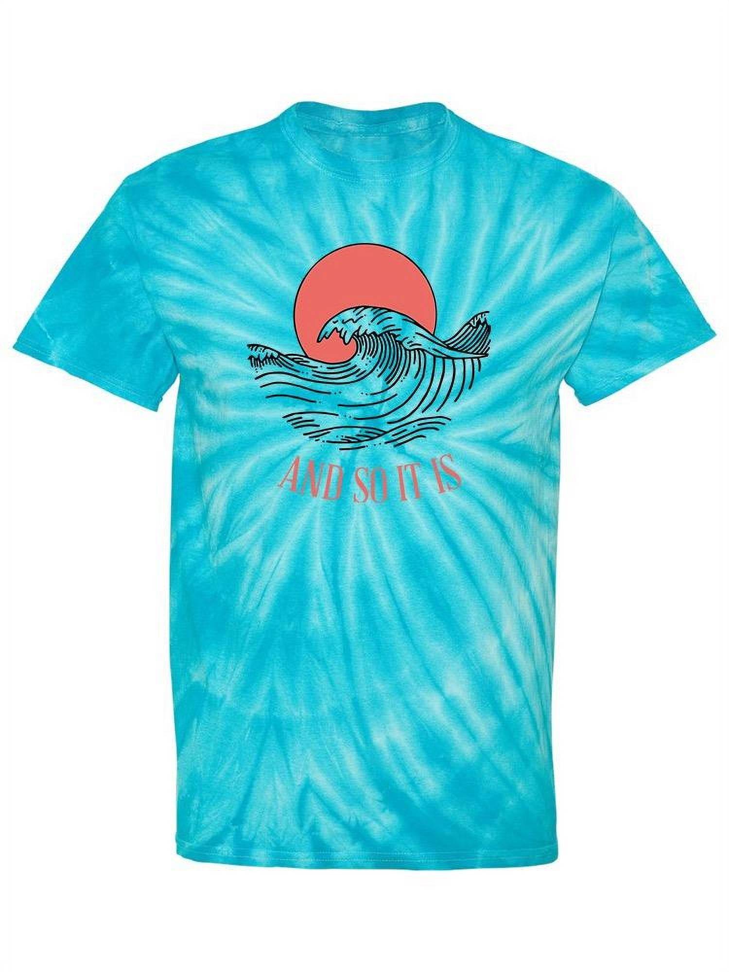 Waves And Sun Tie-Dye Cyclone Men -Smartprints Designs, Male Small - Walmart.com