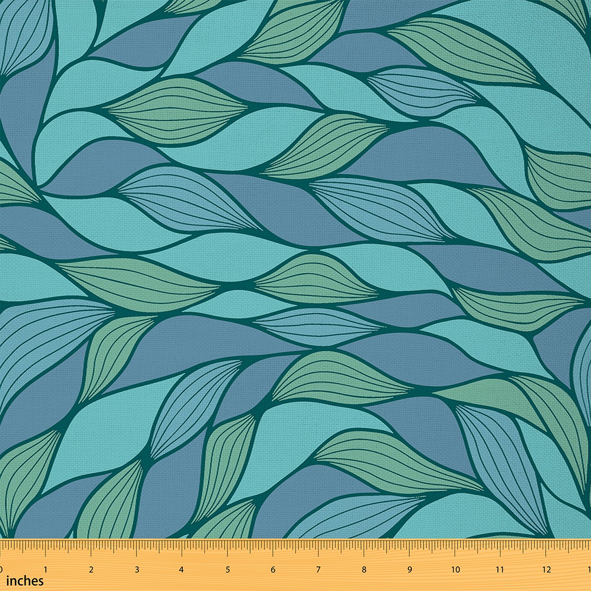 Waves Fabric by The Yard for Adults Teens,Ombre Abstract Wave Curve ...