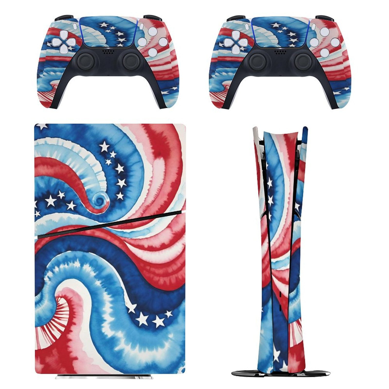 Waves, Flags, Watercolors PS5/PS5 Slim Digital Disc Skin Sticker For ...