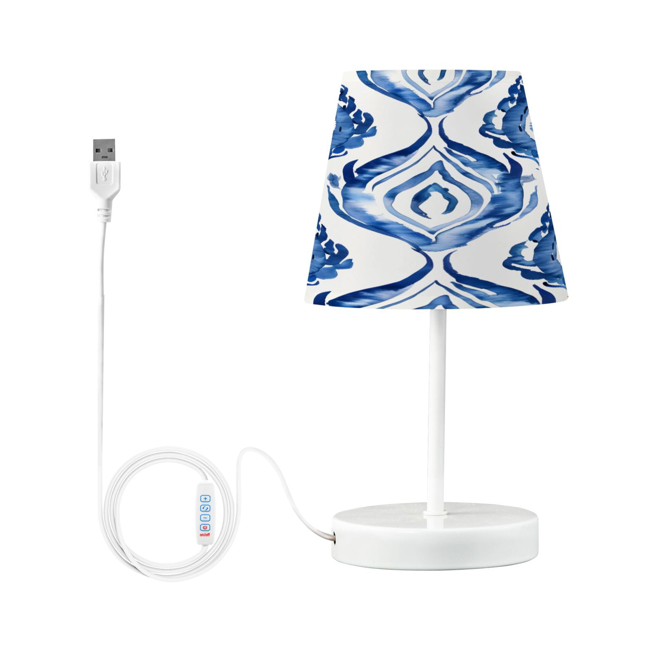 Waves Line Art Desk Lamp LED Table Nightstand Lamps with 3 Color ...