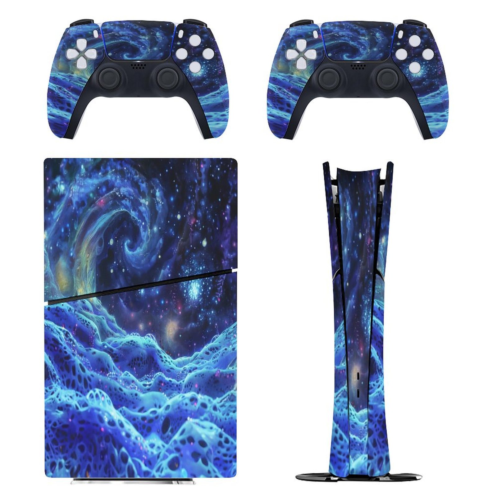 Waves, Night PS5/PS5 Slim Digital Disc Skin Sticker For Console And ...