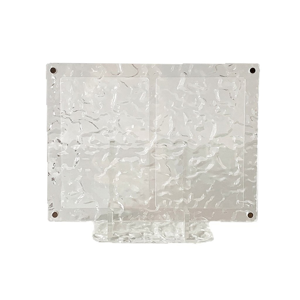 Waves Pattern Clear Acrylic Card Holders Sturdy Base For Desktop ...