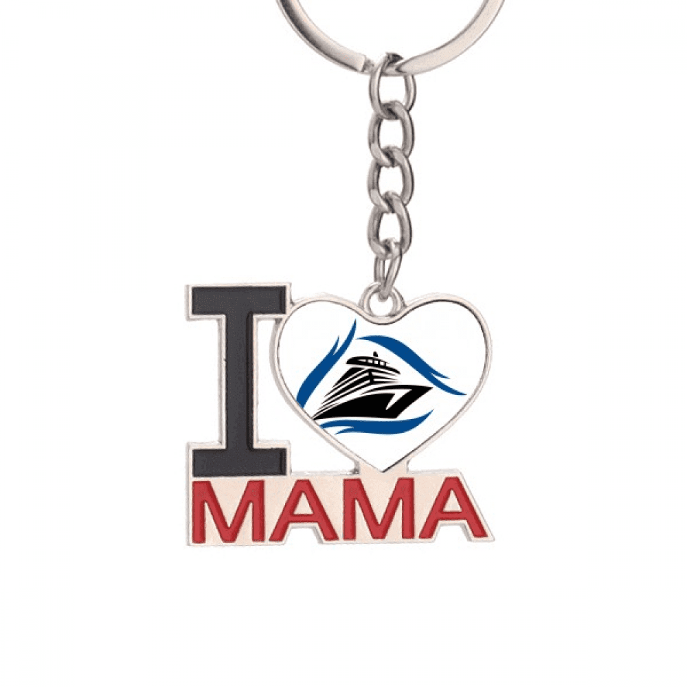 Waves Sailed Round Ship. Art Deco Fashion Keychain Metal Keyring Holder ...