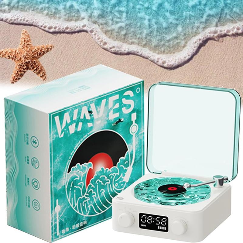 The Waves Vinyl Player, 2024 New Bluetooth Vinyl Record Player Waves ...