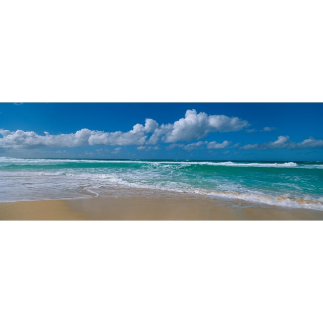Waves crashing on the beach, Sunset Beach, Oahu, Hawaii, USA Poster ...