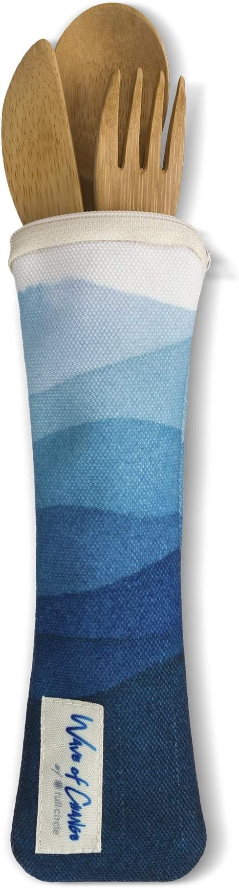 Waves of Change Reusable Utensil Set and Pouch of Recycled Plastic ...