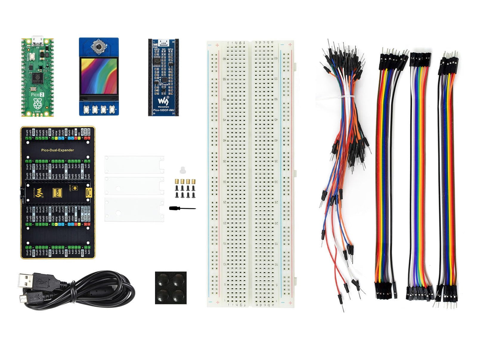 Waveshare Evaluation Kit Compatible Ssf20 With Raspberry Pi Pico 2 Microcontroller Board Based