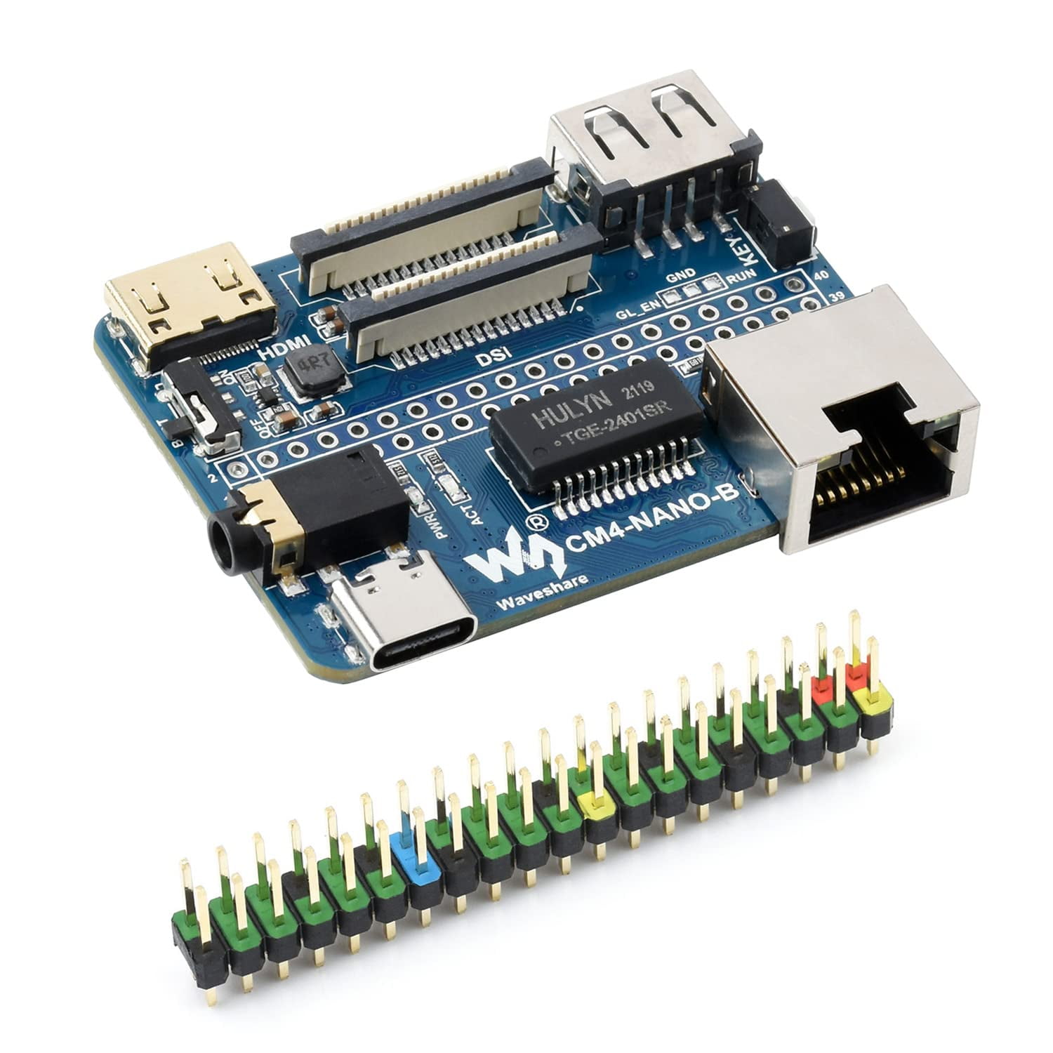 Waveshare Nano Base Board KEF16 (B) for Raspberry Pi Compute Module 4 ...