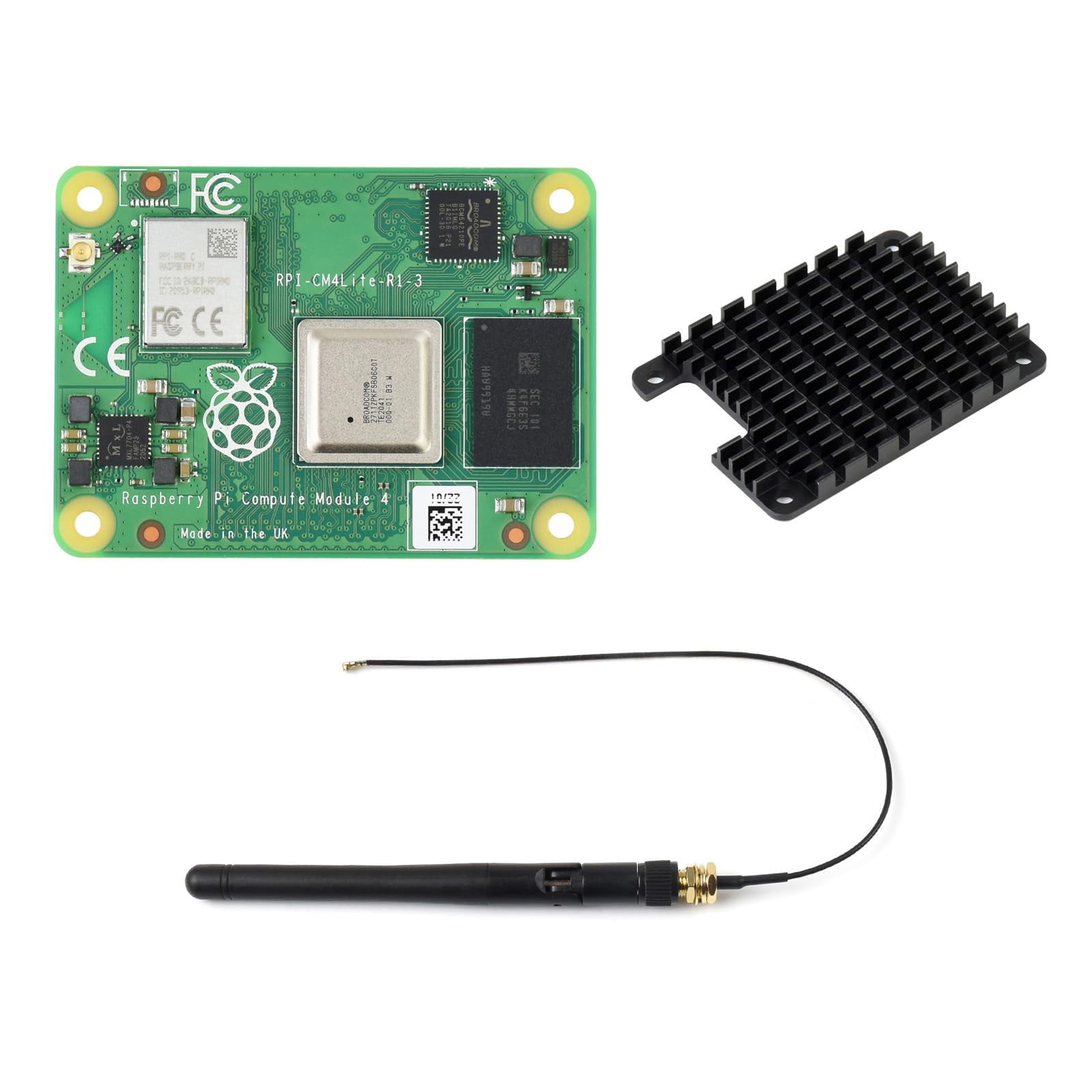 Waveshare Pi Compute Module KEF16 4 Comes with an Official Raspberry Pi CM4101000 (with Wireless ...