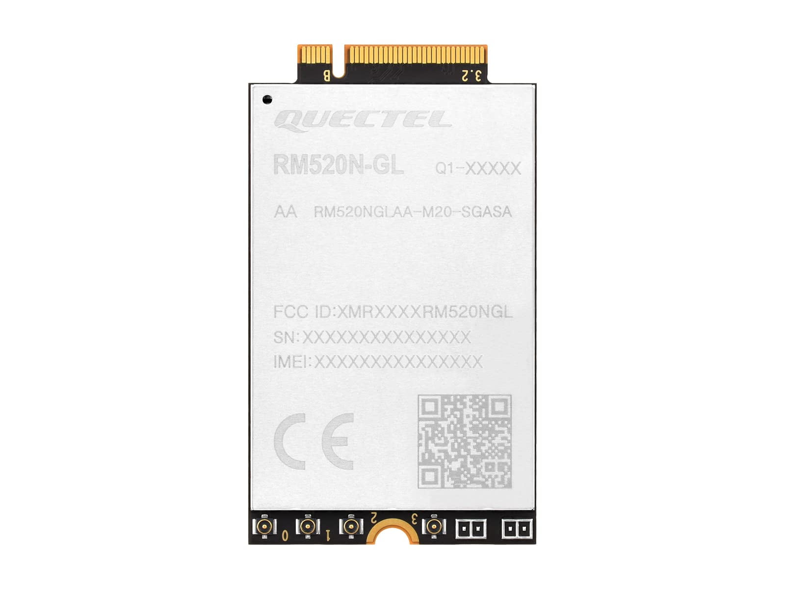 Waveshare Quectel RM520N-GL IoT SSF20 5G Global Band Module, 5G Sub-6G Module, M.2 Form Factor ...