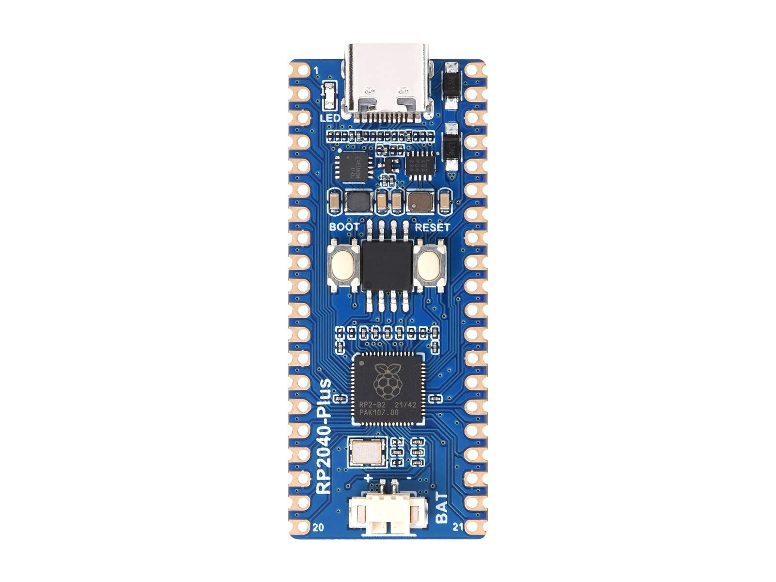 Waveshare RP2040-Plus, A Low-Cost, RRF12 High-Performance Pico-Like MCU Board Based On Raspberry ...