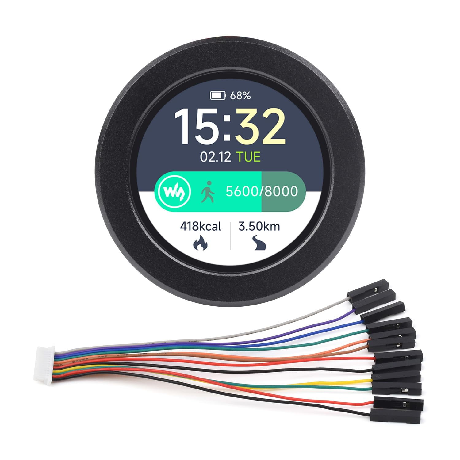 Waveshare RP2350 MCU Board, SSF20 with 1.28inch Round Touch LCD, Dual ...