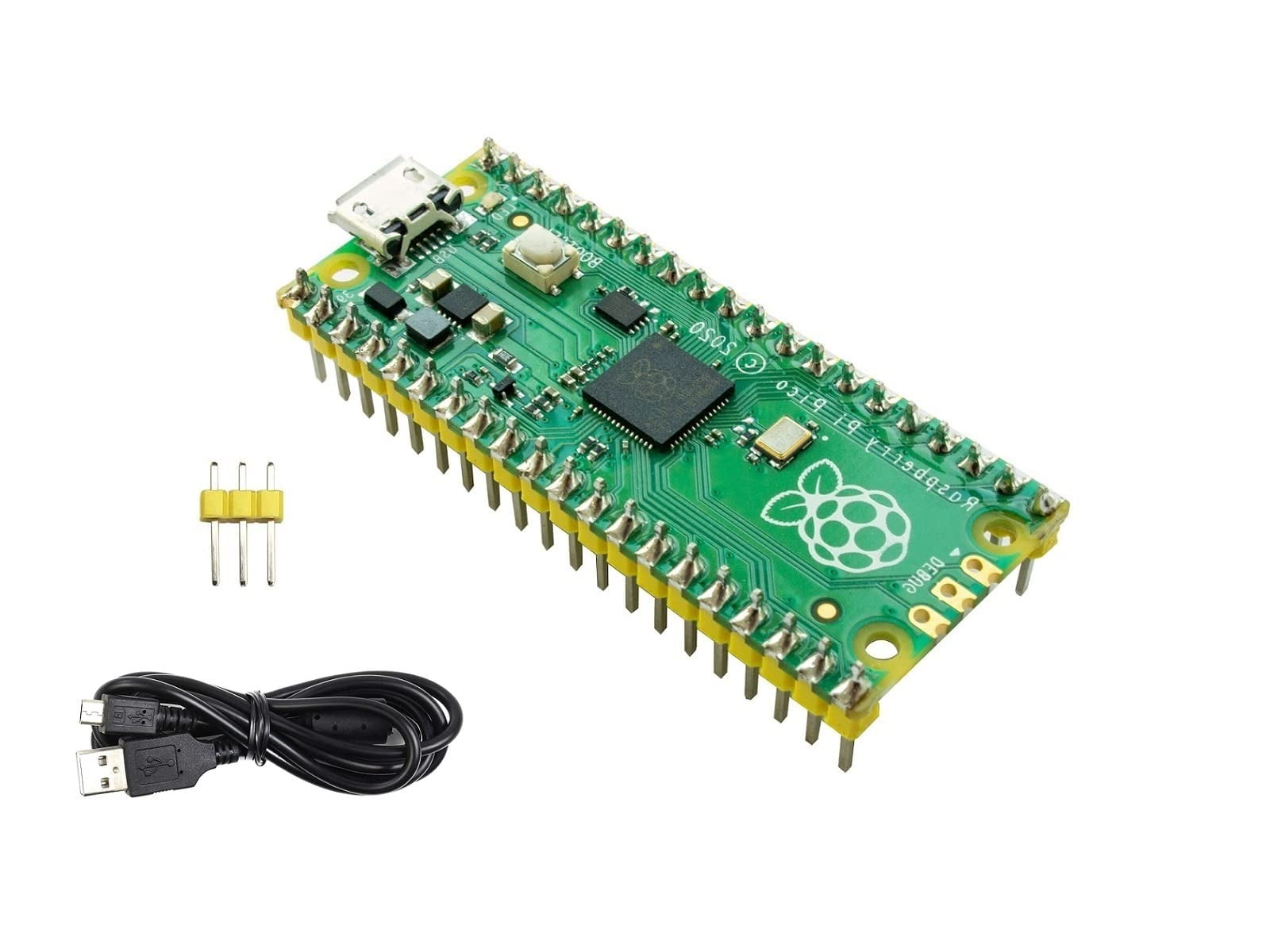 Waveshare Raspberry Pi Pico RRF12 Microcontroller Board with Dual-core Arm Cortex M0+ Processor ...