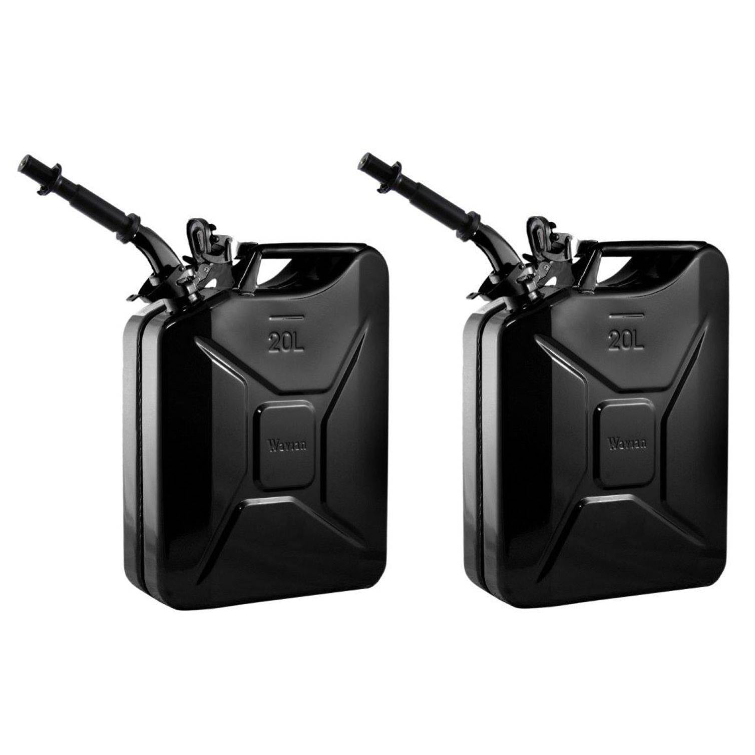 Wavian 3010 5.3 Gallon 20L Authentic CARB Fuel Jerry Cans w/ Spout ...