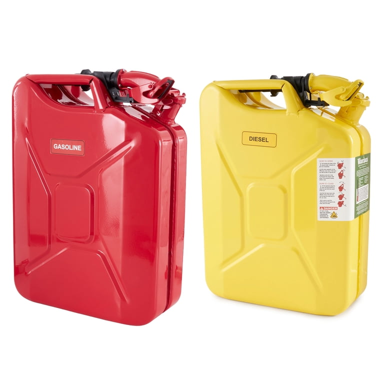 Wavian Gallon 20 Liter Steel Jerry Can And Spout System Red, 46% OFF