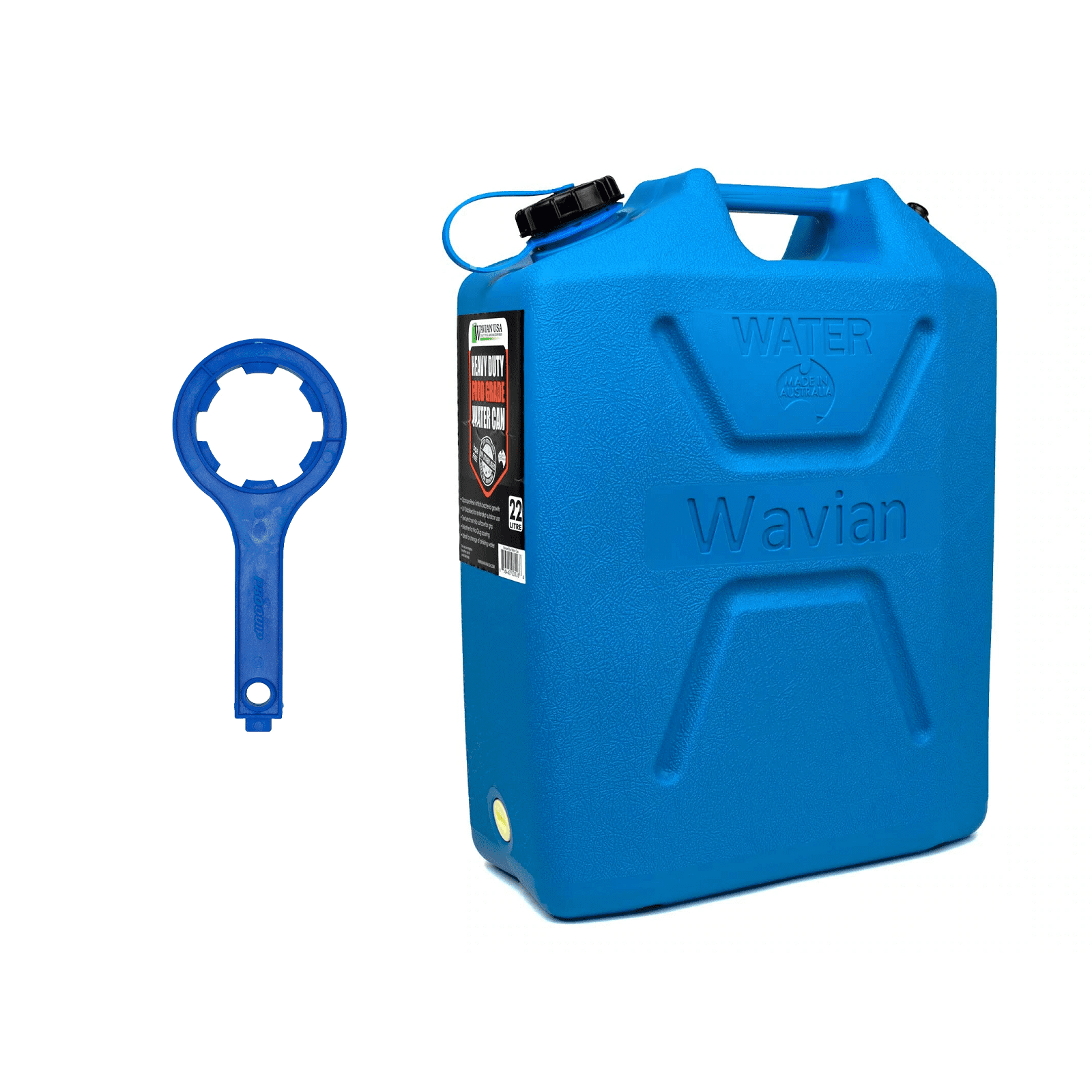 Wavian 5 Gallon BPA Free FoodGrade UV Stabilized Water Storage Can ...