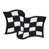 Waving Checkered Flag Patch, Racing Patches - Walmart.com