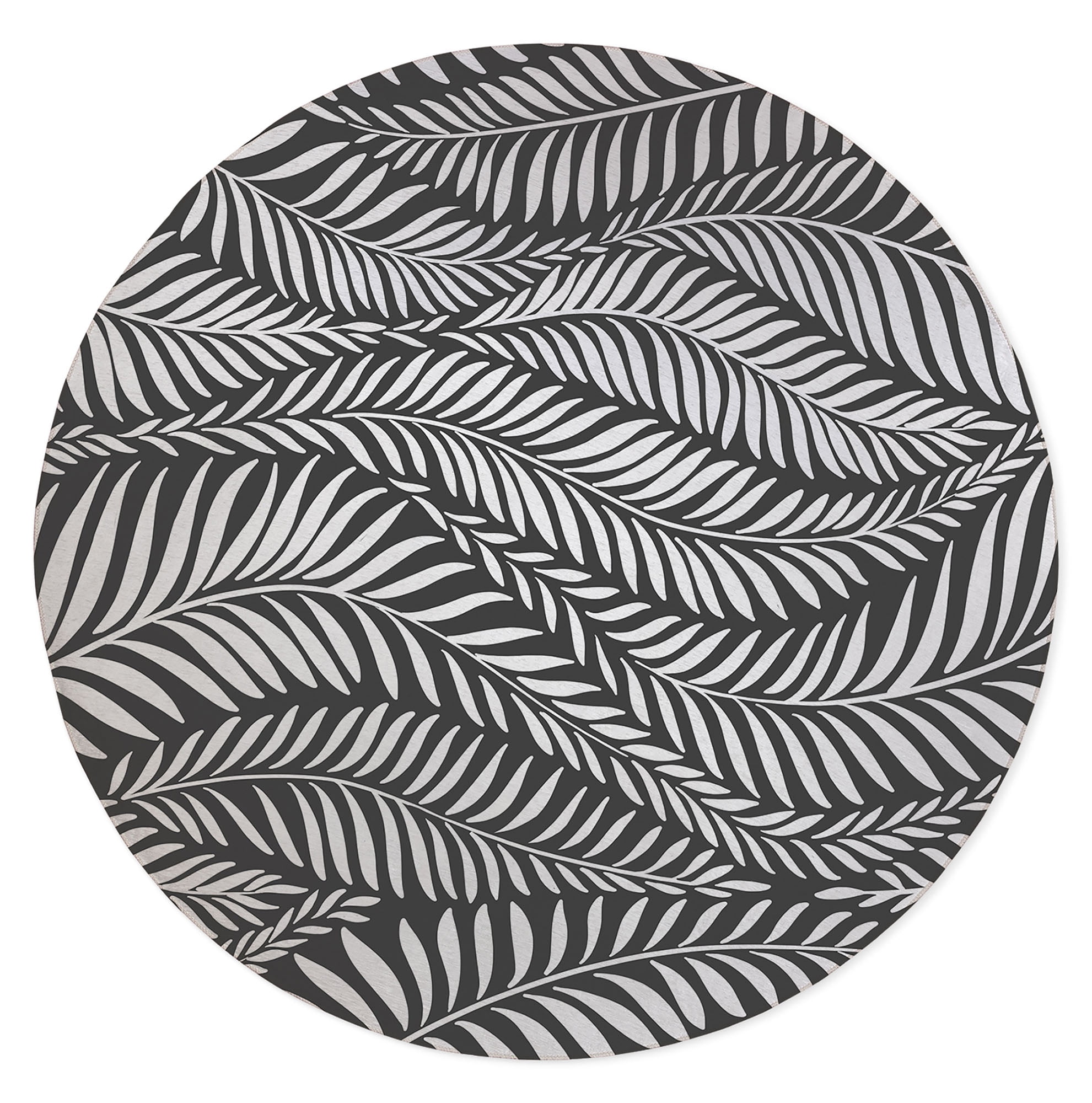 Waving Fern Charcoal Office Mat by Kavka Designs - Walmart.com