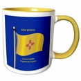 Waving New Mexico flag with state motto in Latin and English. 11oz Two ...