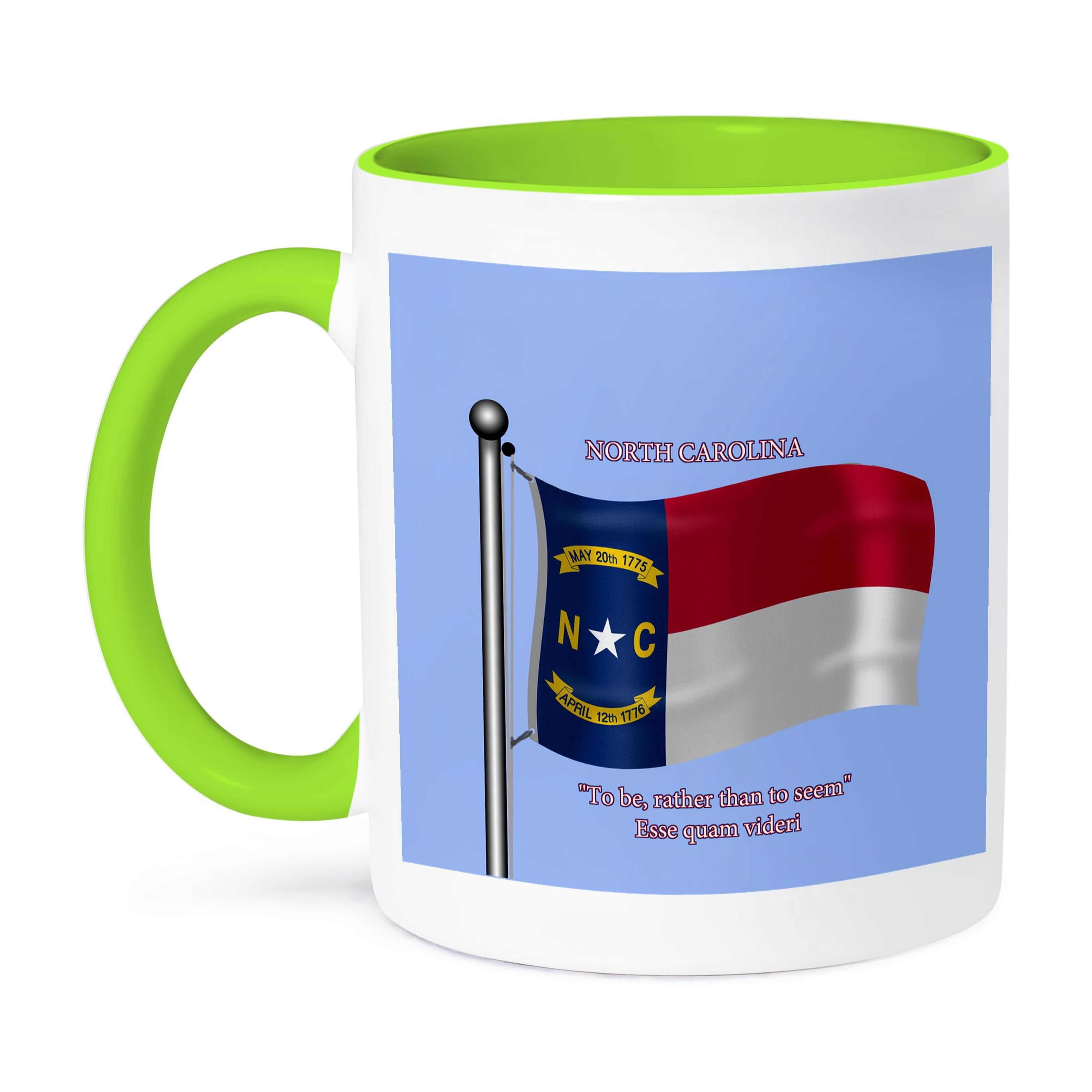 3dRose, Waving flag of the State of North Carolina with State name and ...