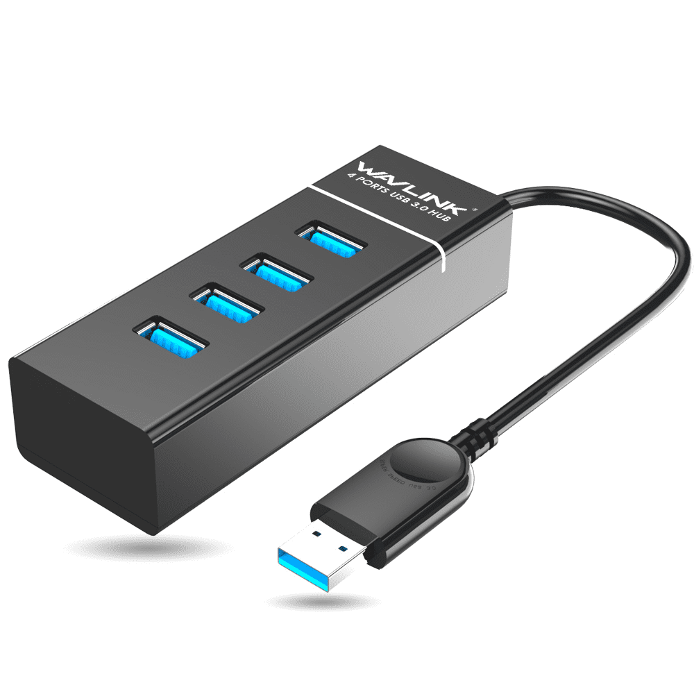 Wavlink 4-Port USB 3.0 Hub, High Speed Transfer, Portable Adapter for ...