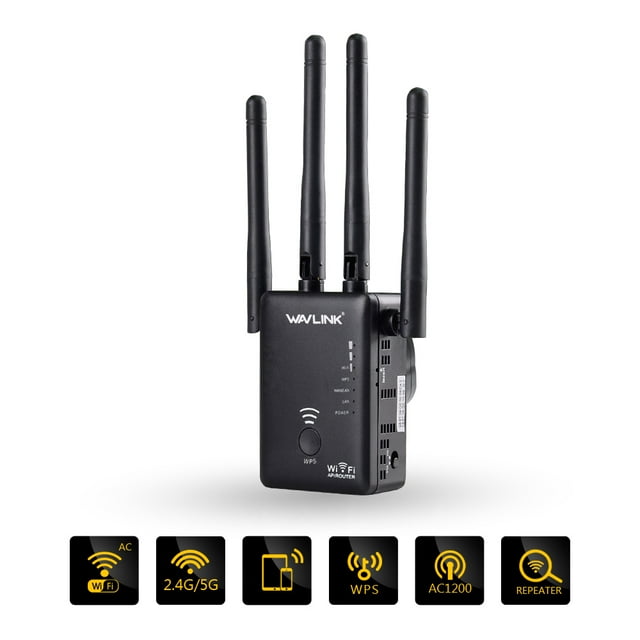 Wavlink AC1200 WiFi Range Extender/Router/Access Point with Ethernet ...