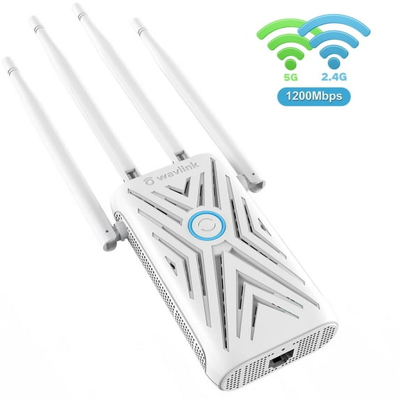 WAVLINK AC1200 WiFi Extender, 2.4G+5G 1200Mbps WiFi Signal Booster ...