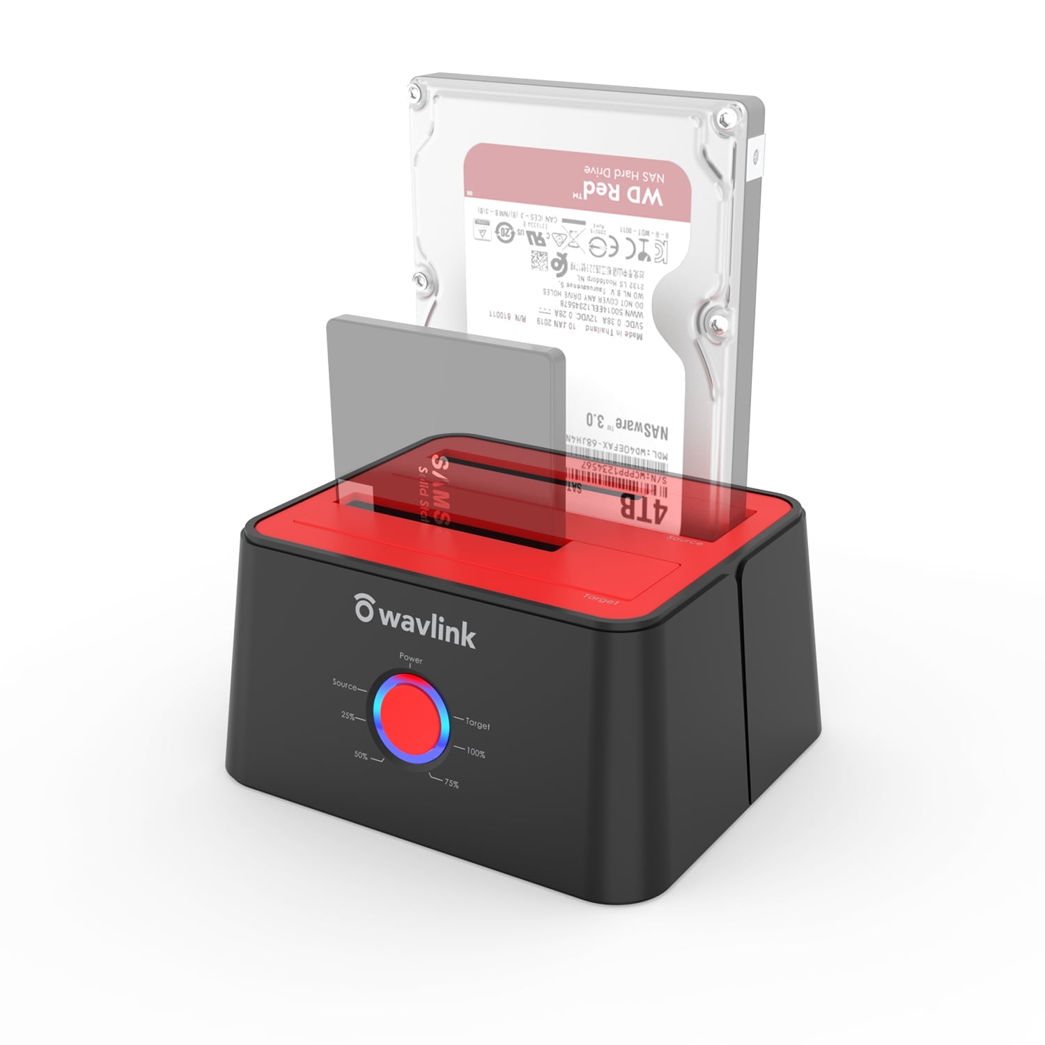 Wavlink HDD Dock, USB 3.0 to SATA, 2.5/3.5inch HDD/SSD Duplicator/Clone ...