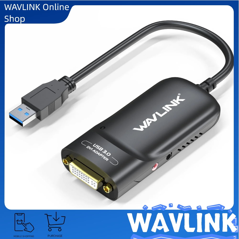 Wavlink USB 3.0 to DVI External Video Card / Video Graphic Display ...