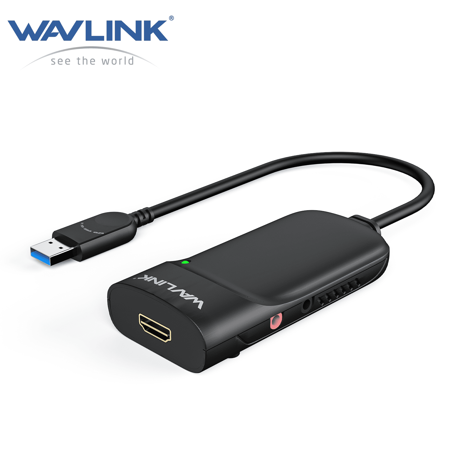 Wavlink USB 3.0 to HDMI Video Graphic Adapter / External Video Card with Audio Port for Multiple ...