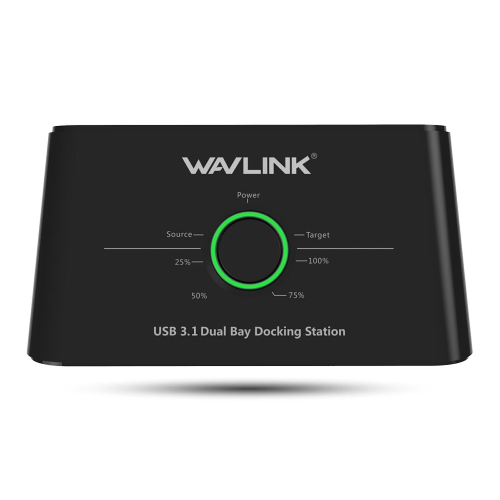 Wavlink USB 3.0 to SATA Dual Bay External Hard Drive Docking Station ...