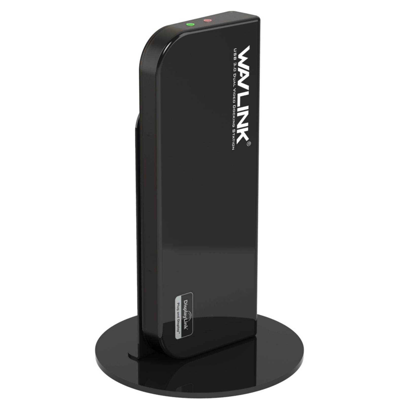 Wavlink USB 3.0 Universal Dual Display Docking Station Vertical ...