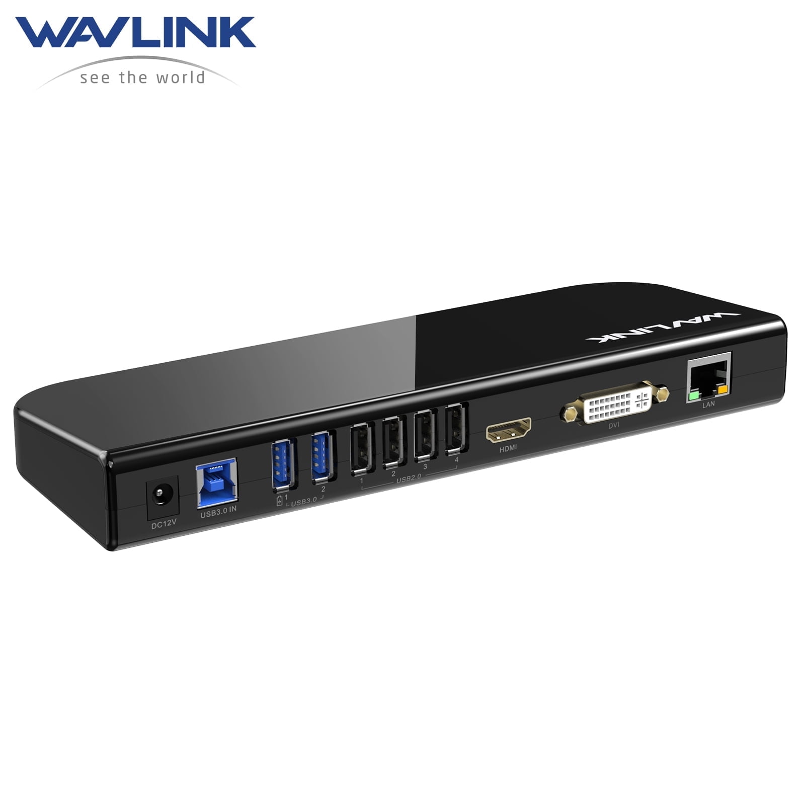 Wavlink USB 3.0 Universal Laptop Docking Station, Dual Video Monitor ...