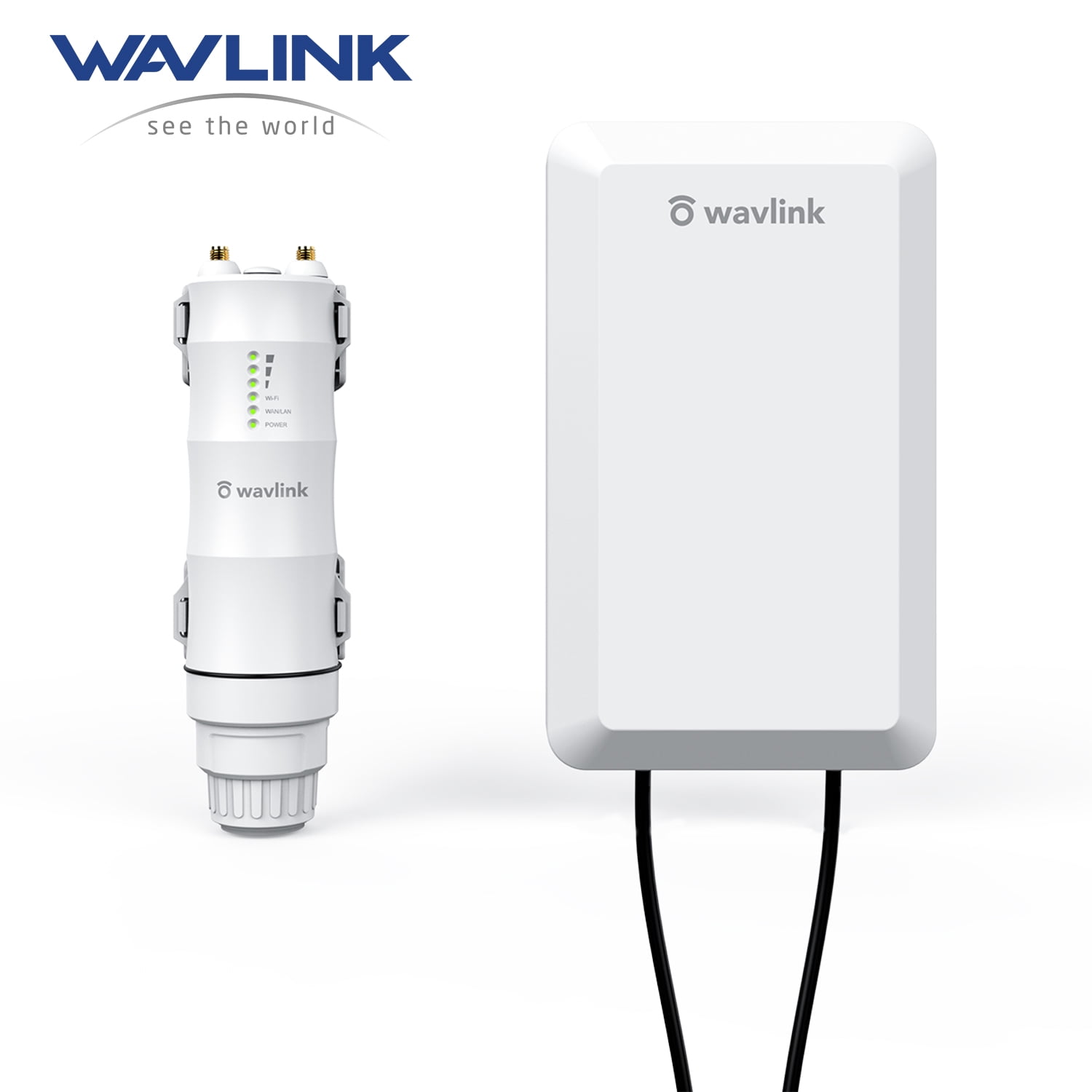 Wavlink Wireless 2.4GHz 300Mbps Outdoor AP/Repeater CPE Kit for PtP and ...