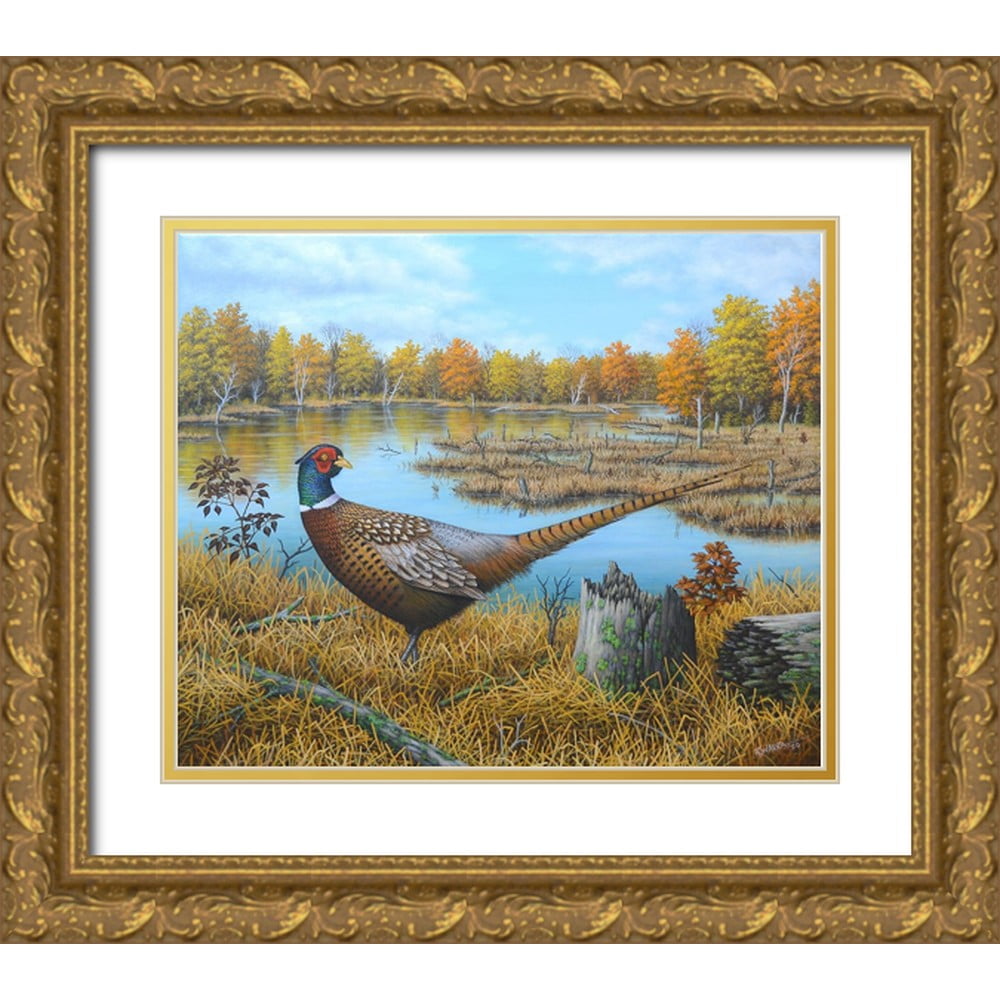 Wavra, Robert 17x15 Gold Ornate Wood Framed with Double Matting Museum ...