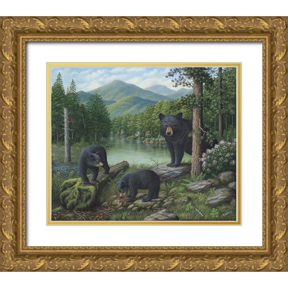 Wavra, Robert 17x15 Gold Ornate Wood Framed with Double Matting Museum ...