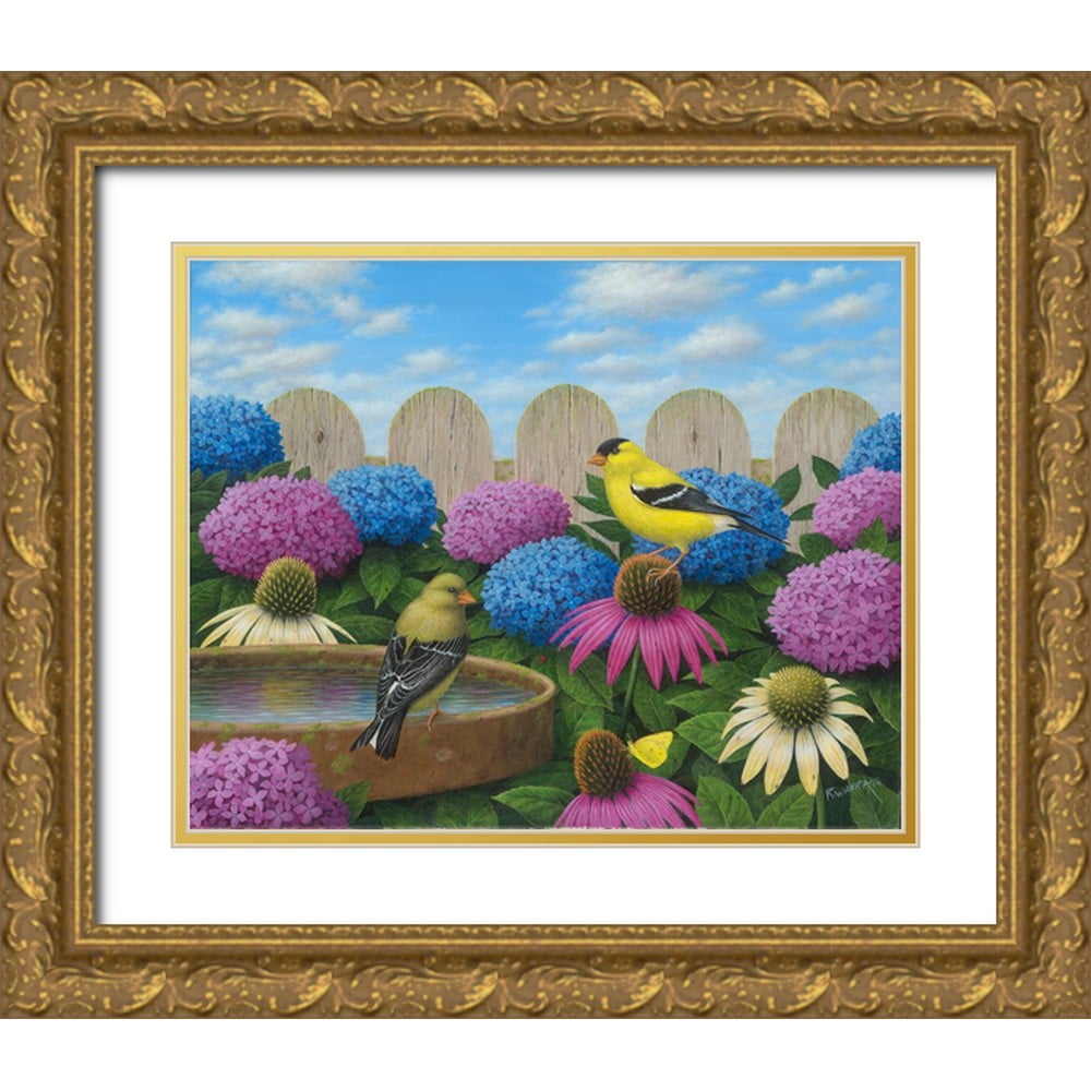 Wavra, Robert 18x15 Gold Ornate Wood Framed with Double Matting Museum ...