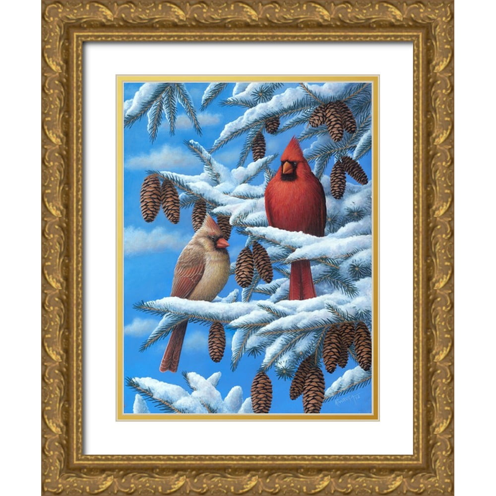 Wavra, Robert 19x24 Gold Ornate Wood Framed with Double Matting Museum ...