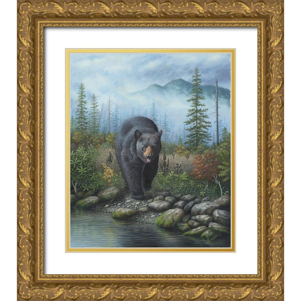 Wavra, Robert 26x31 Gold Ornate Wood Framed with Double Matting Museum ...