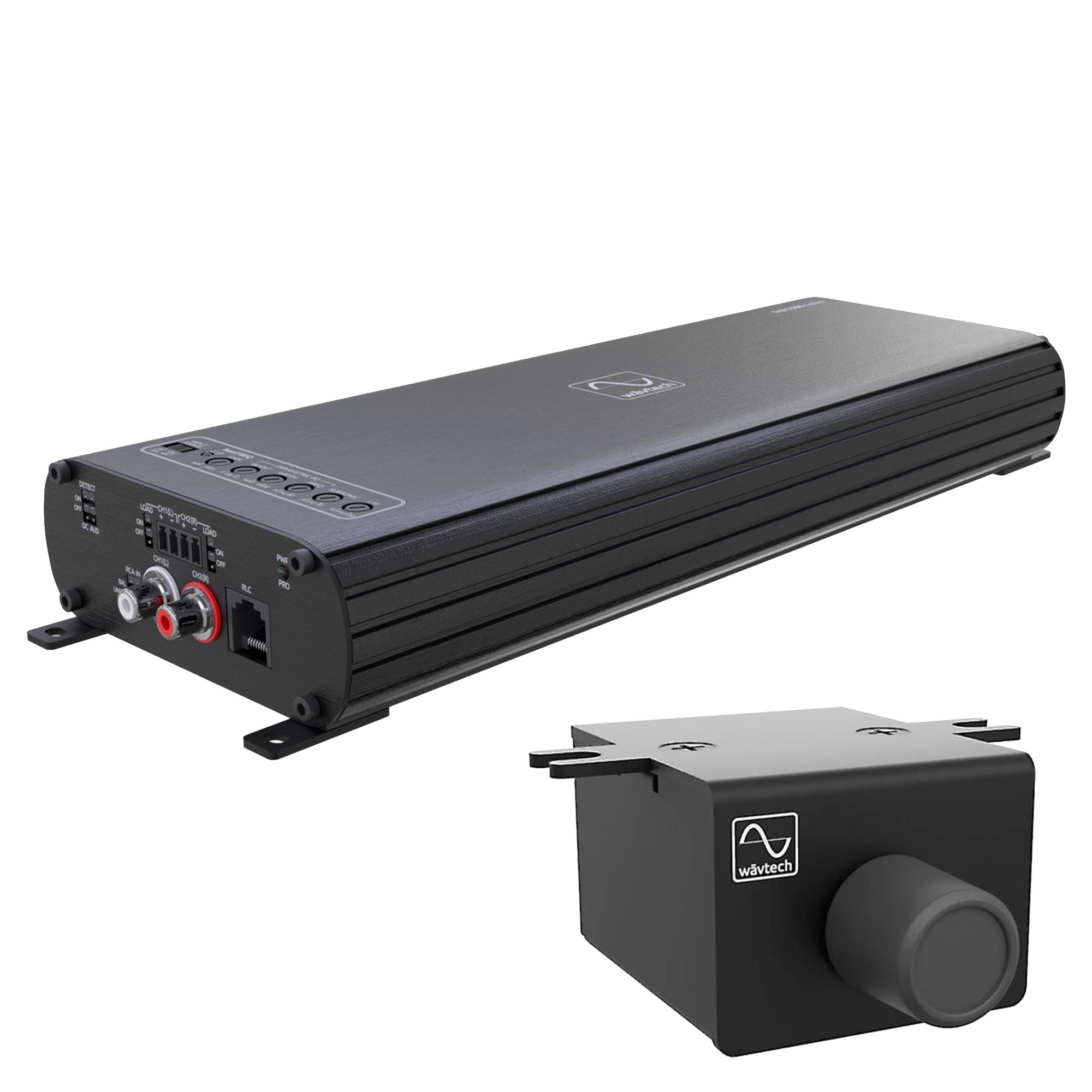 Wavtech LINK1000.1MINI 1000 Watt Mono Amplifier with LINKRC Bassknob ...