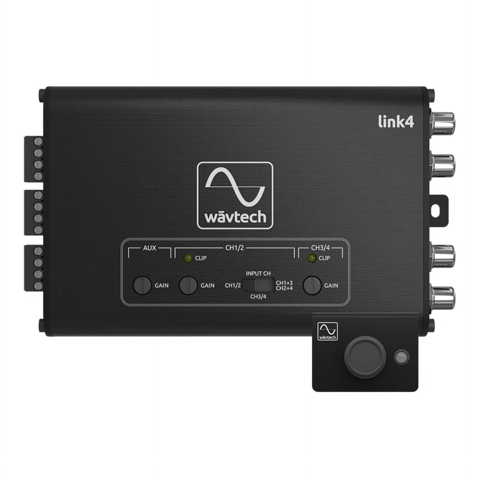Wavtech link4 - 4-Channel Line Output Converter with AUX Input, Signal ...