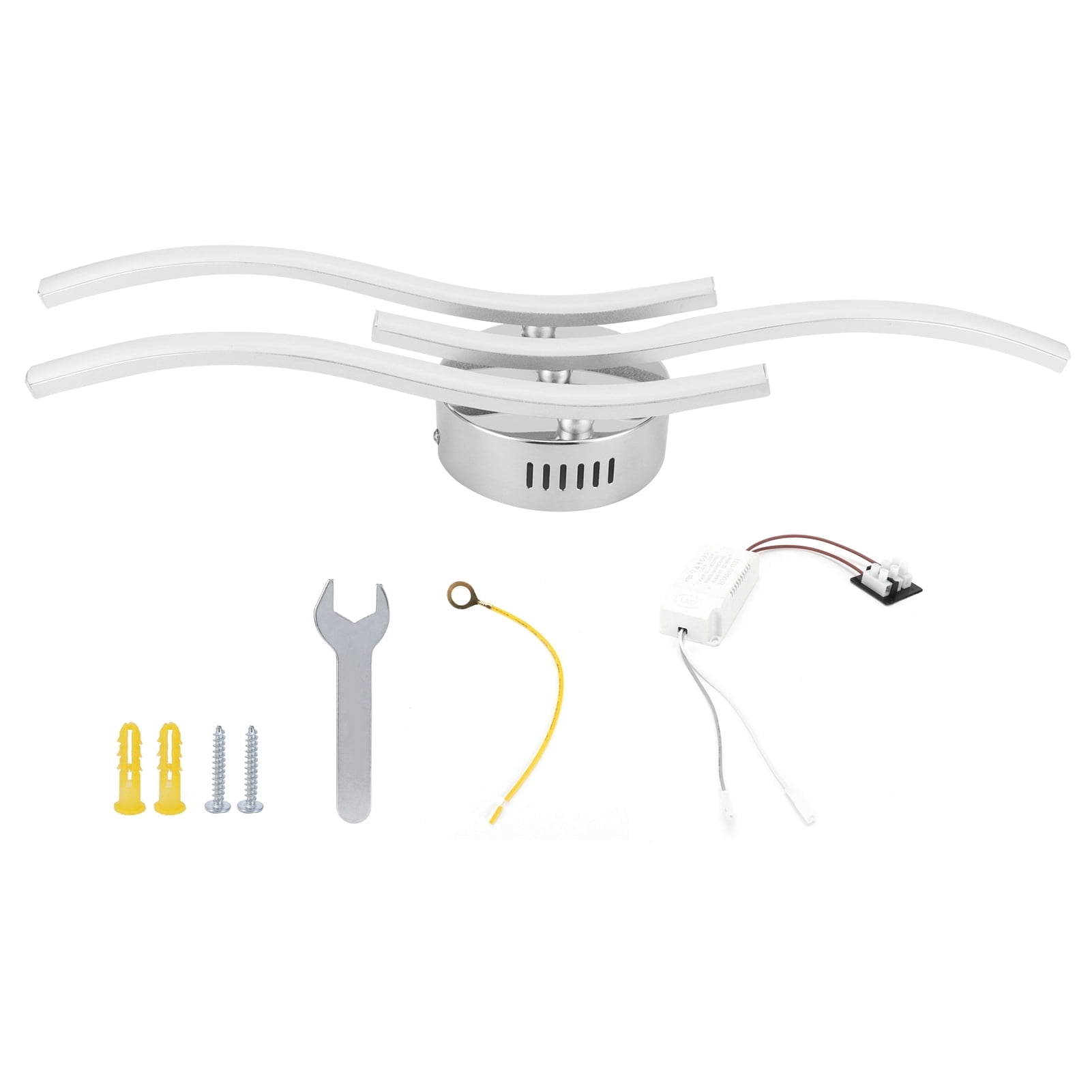 Wavy Ceiling Lamp, Fashionable Exquisite Ceiling Lamp Durable With 3 ...