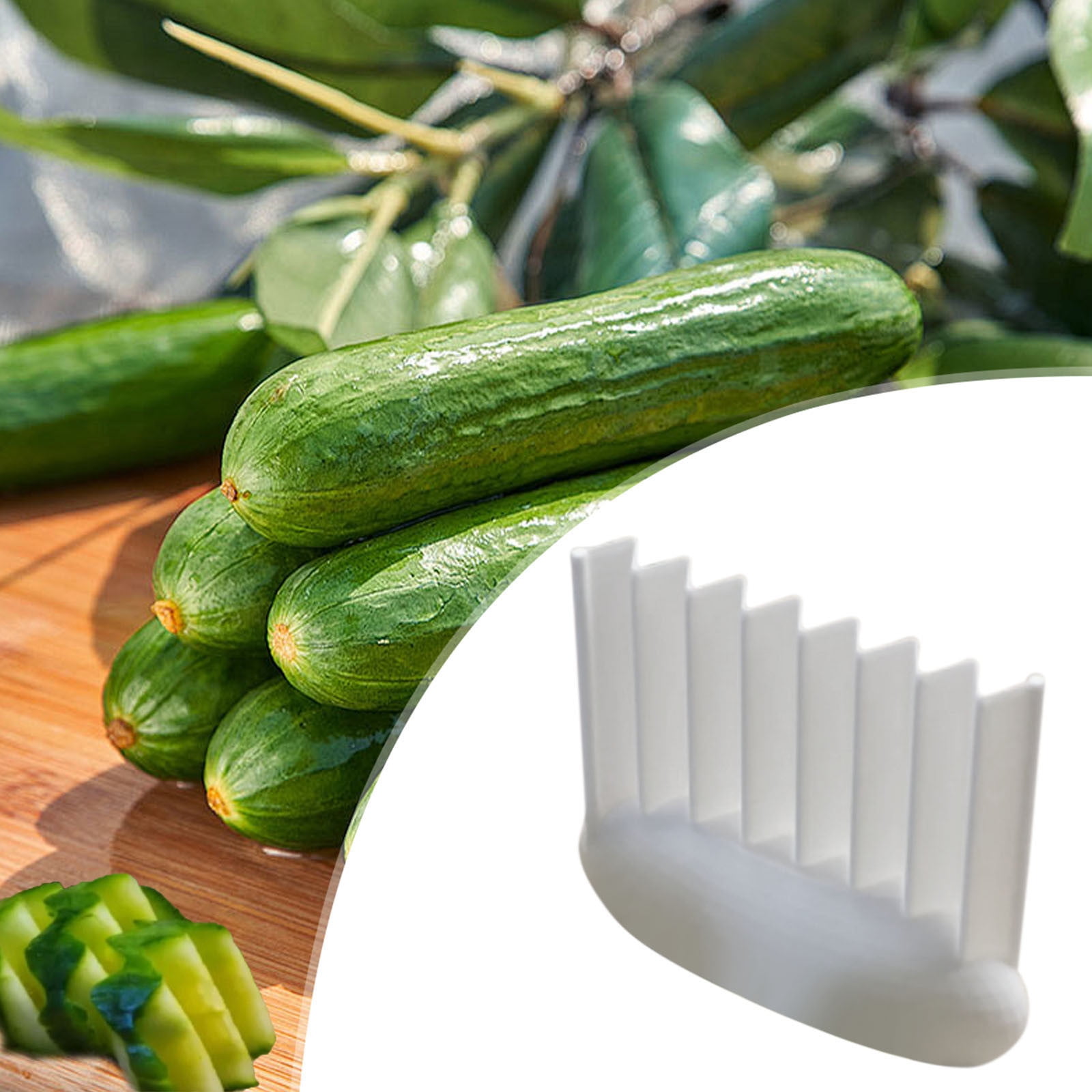 Wavy Cucumber Slicer | Kitchen Gadget for Uniform Slices | Durable Food ...